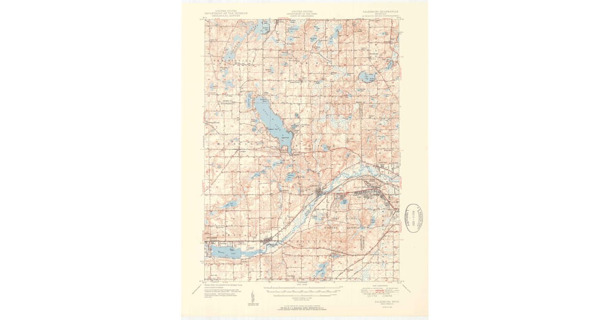 1950s Maps of Johnstown Township, MI | Pastmaps