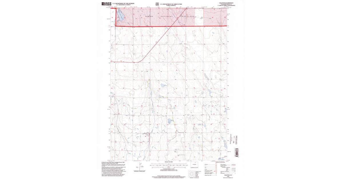 1997 Map of Galeton, Weld County, CO — High-Res | Pastmaps
