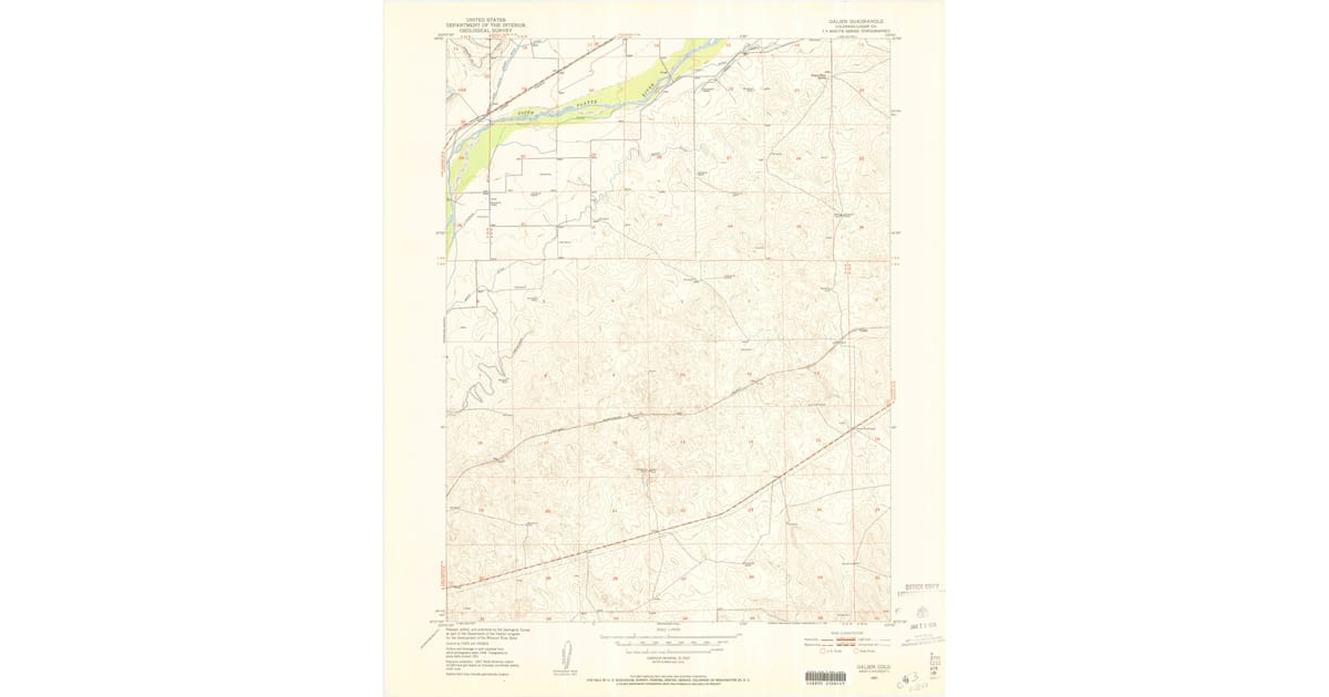 1951 Map of Galien, Logan County, CO — High-Res | Pastmaps