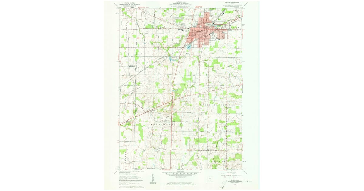 1960s Maps of Morrow County, OH | Pastmaps