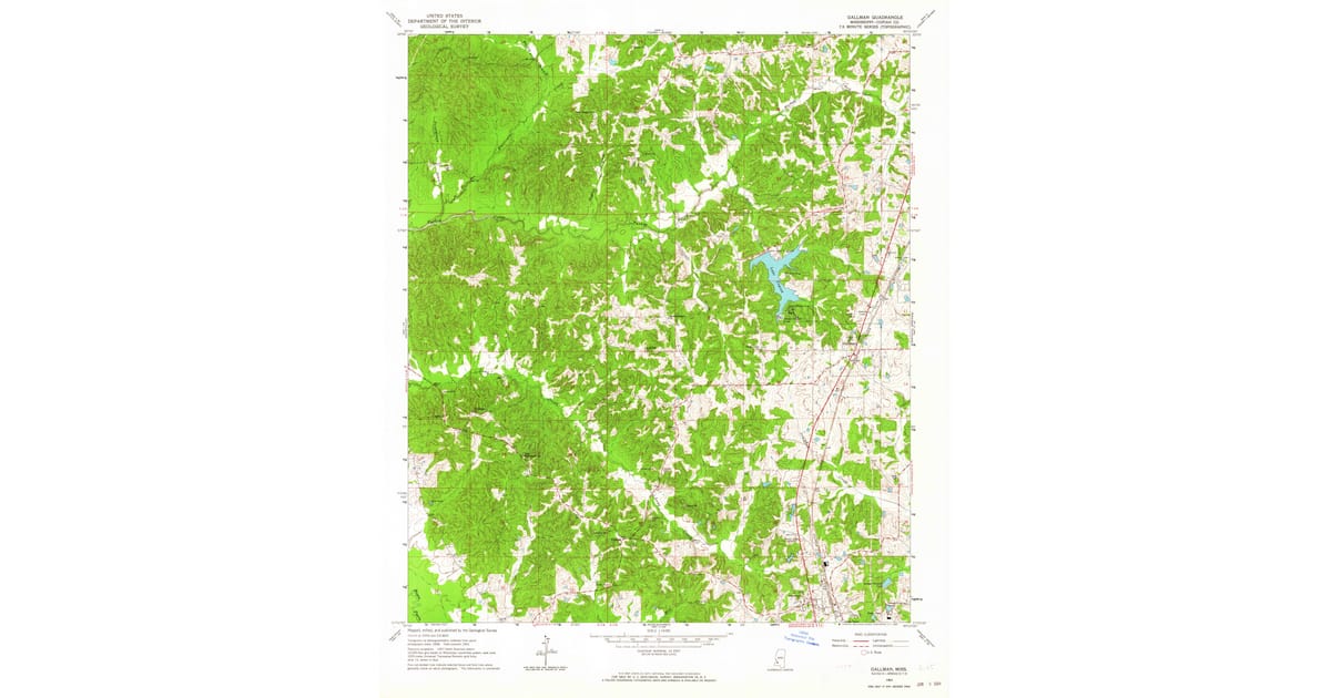 1960s Maps of Tillman, MS | Pastmaps