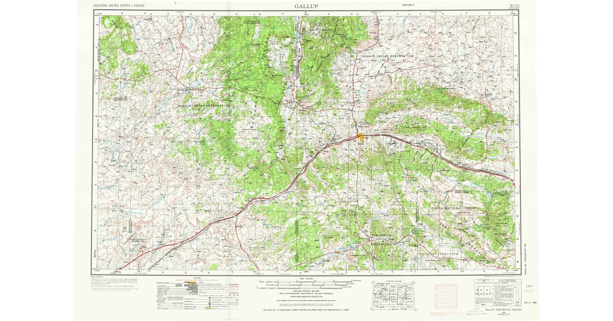 1950s Maps of Wood Springs, Chinle Agency | Pastmaps