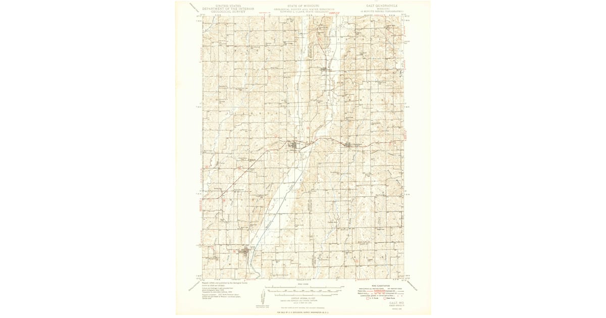1949 Map of Galt, MO — High-Res | Pastmaps