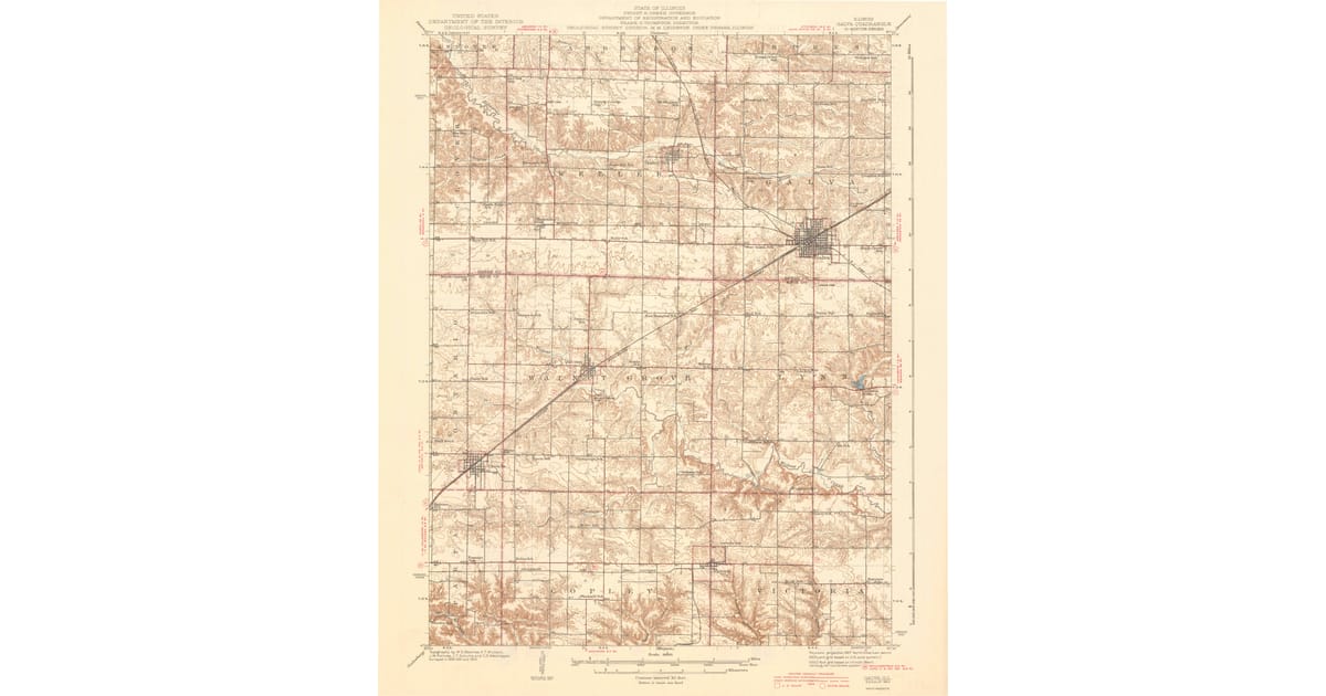 1944 Map of Galva, IL — High-Res | Pastmaps