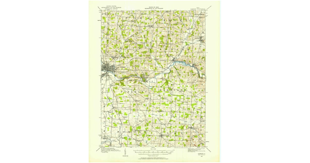 Old Maps of East Gambier Street Historic District, Mount Vernon | Pastmaps