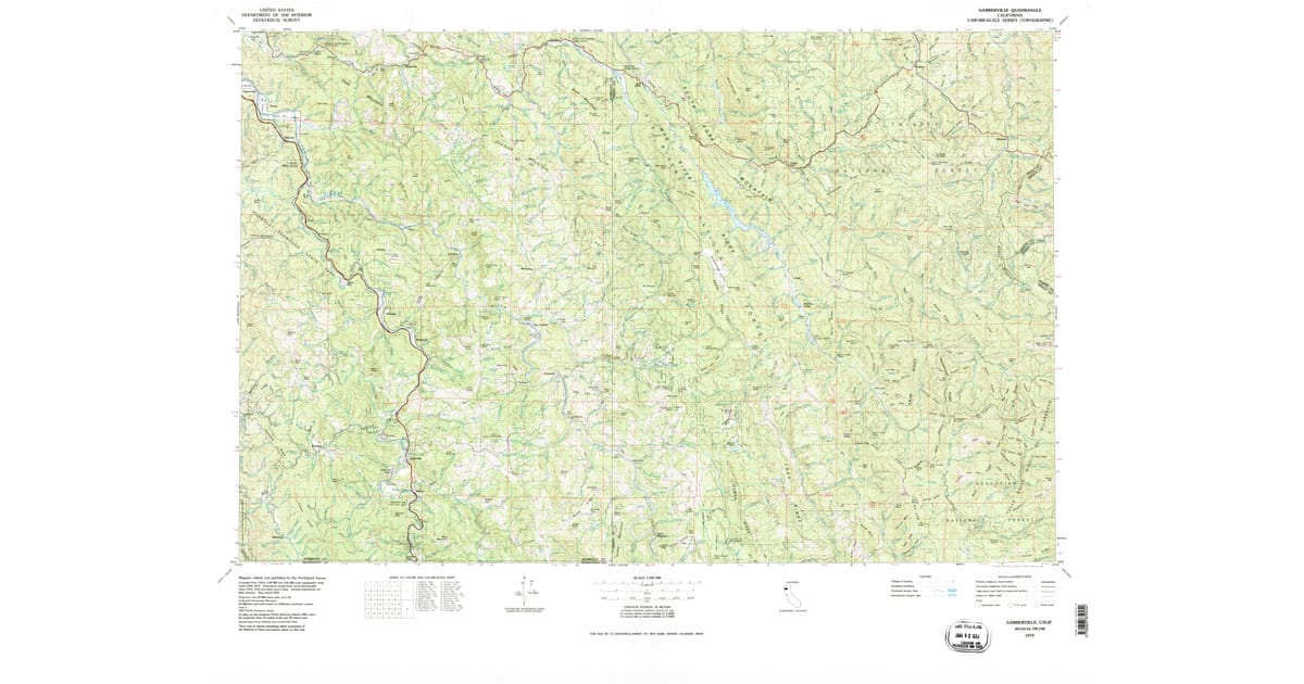 1979 Map of Garberville, CA — High-Res | Pastmaps