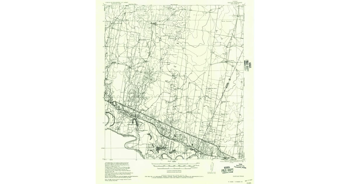 1956 Map of Garcias, Starr County, TX — High-Res | Pastmaps