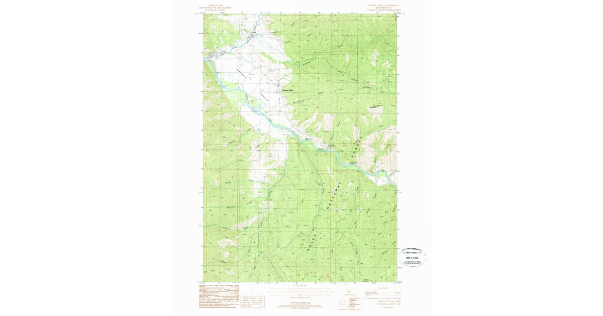1988 Map of Garden Valley, ID — High-Res | Pastmaps
