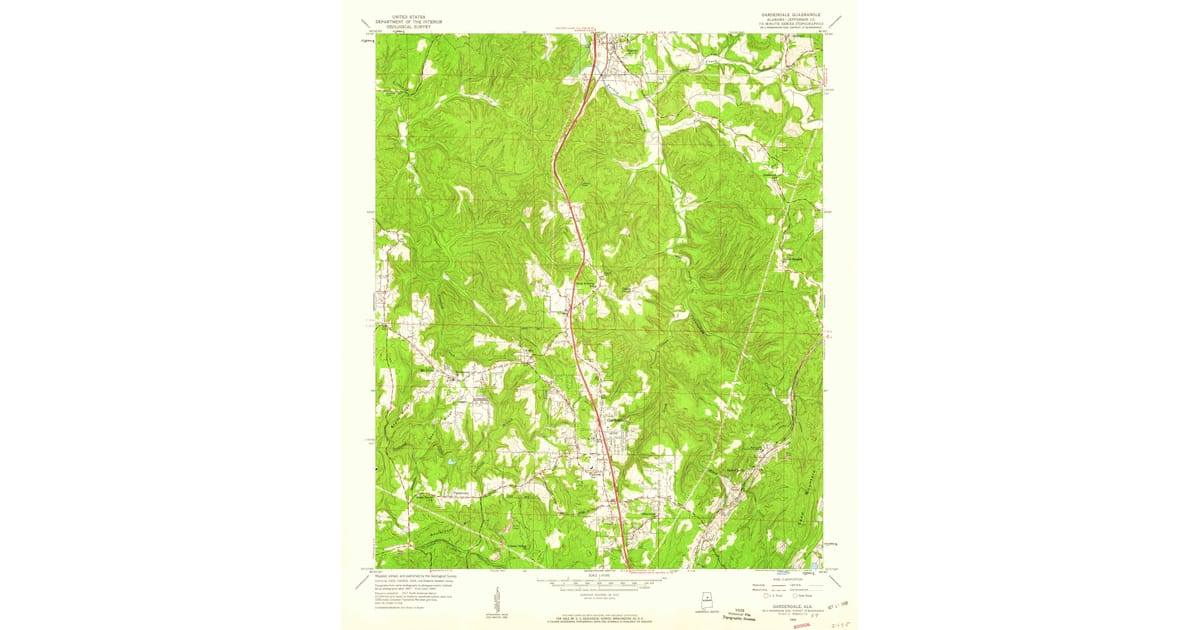 1959 Map of Gardendale, AL — High-Res | Pastmaps