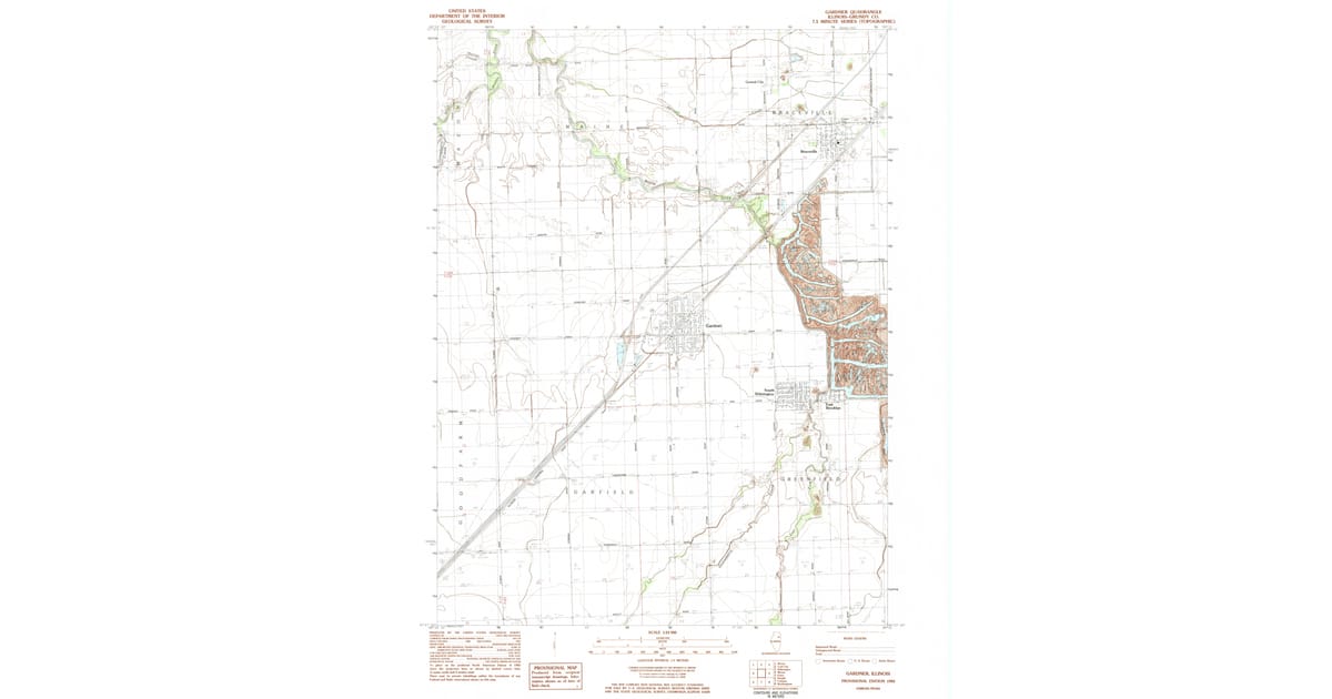 1983 Map of Gardner, IL — High-Res | Pastmaps
