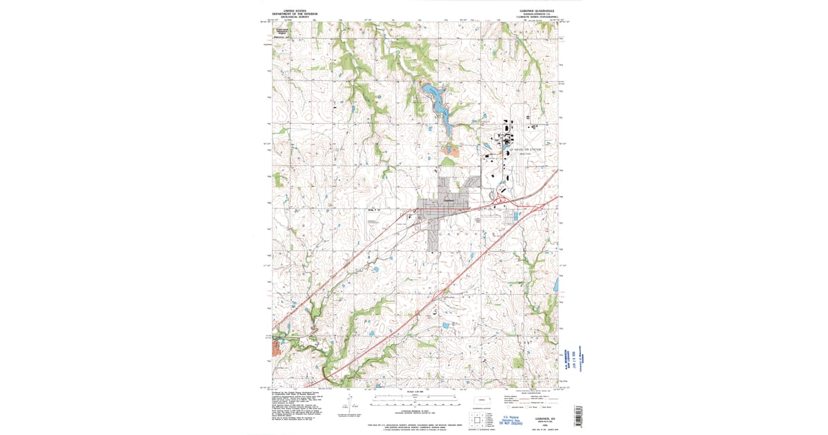 1990s Maps of The Greens at Prairie Highlands, Olathe | Pastmaps
