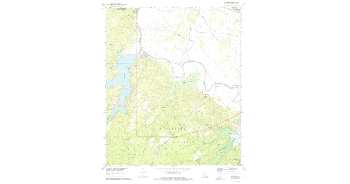 1970s Maps of Gardner, LA | Pastmaps