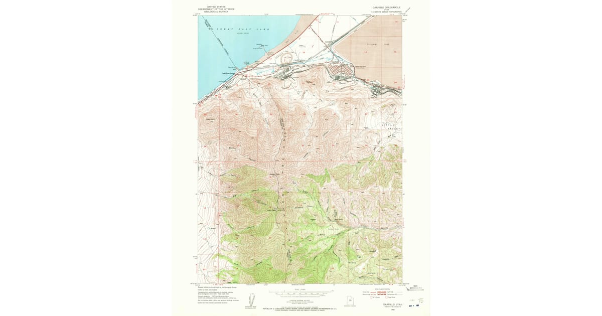 1952 Map of Garfield, Salt Lake County, UT — High-Res | Pastmaps