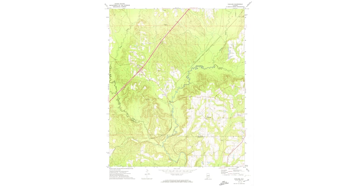 1971 Map of Garland, Butler County, AL — High-Res | Pastmaps