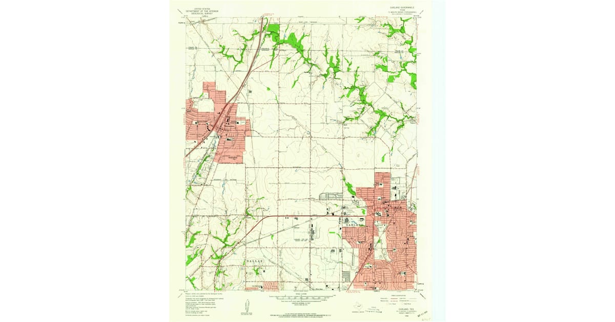 1959 Map of Garland, TX — High-Res | Pastmaps