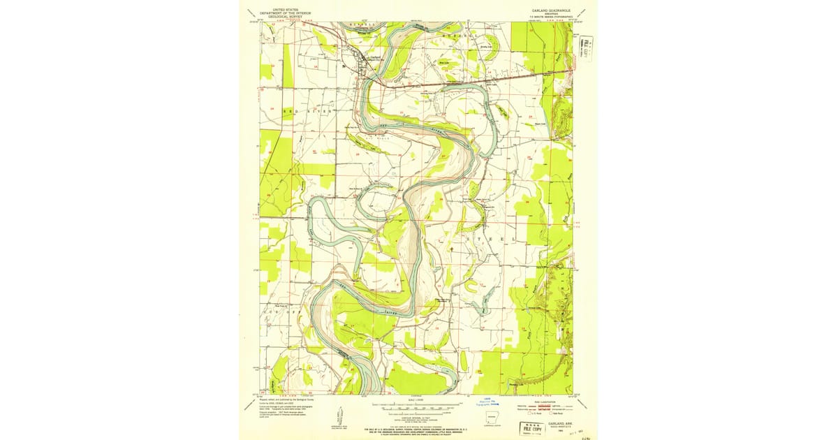 Old Maps of Garland, AR | Pastmaps