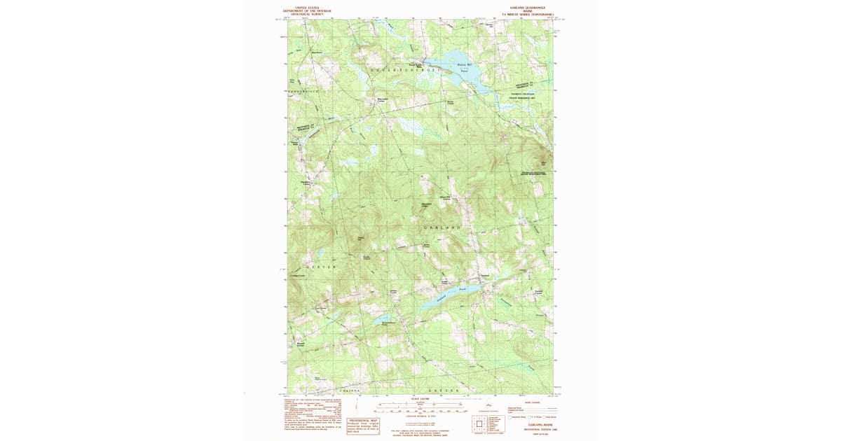 1980s Maps of Silvers Mills, Dexter | Pastmaps