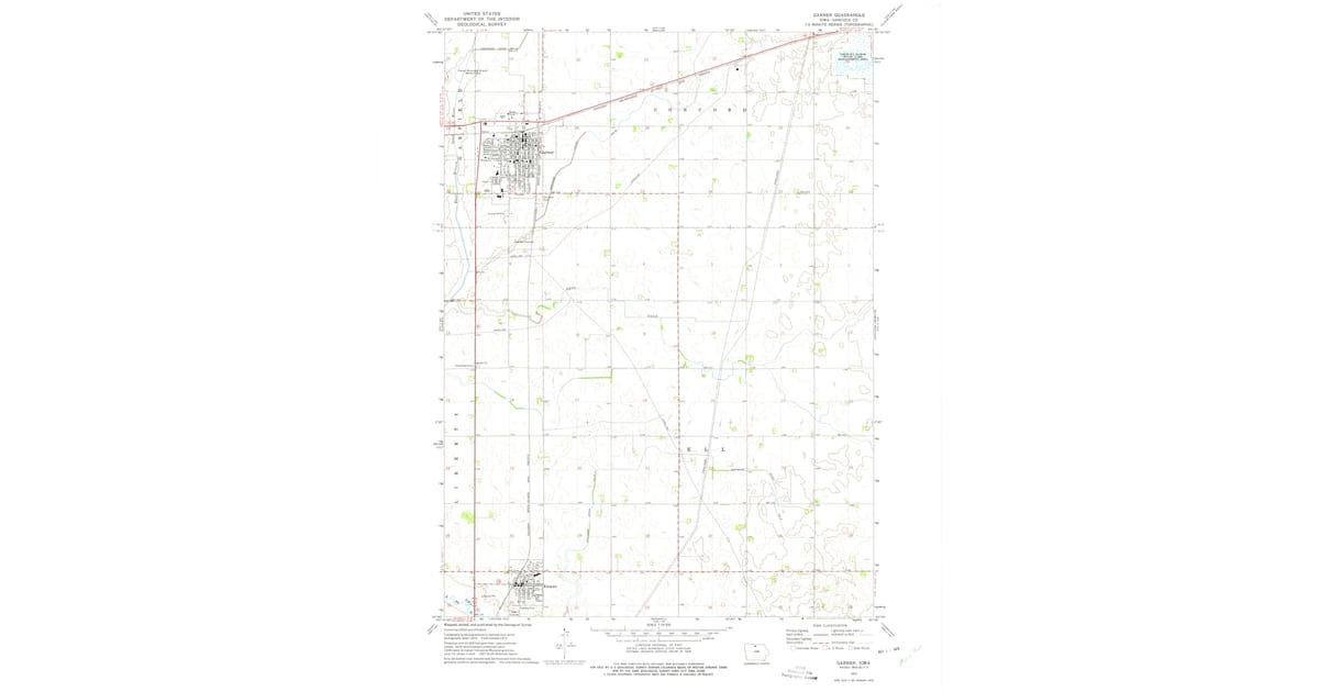 1972 Map of Garner, IA — High-Res | Pastmaps