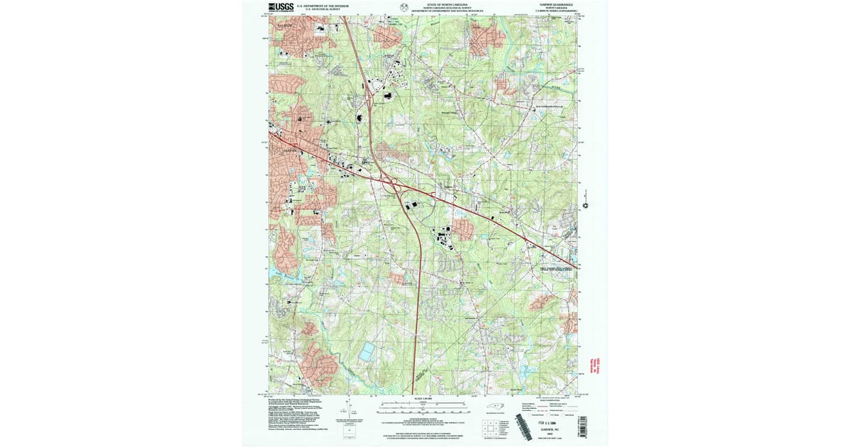 2000-2009 Maps of Cross Link Trace, Raleigh | Pastmaps