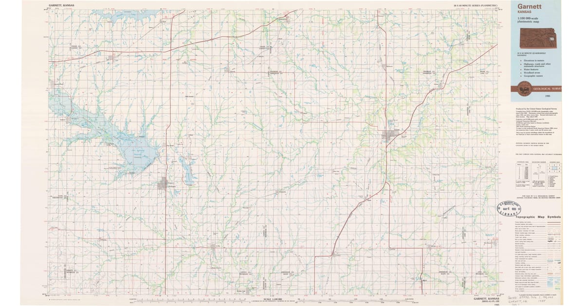 1980s Maps of Coffey County, KS | Pastmaps