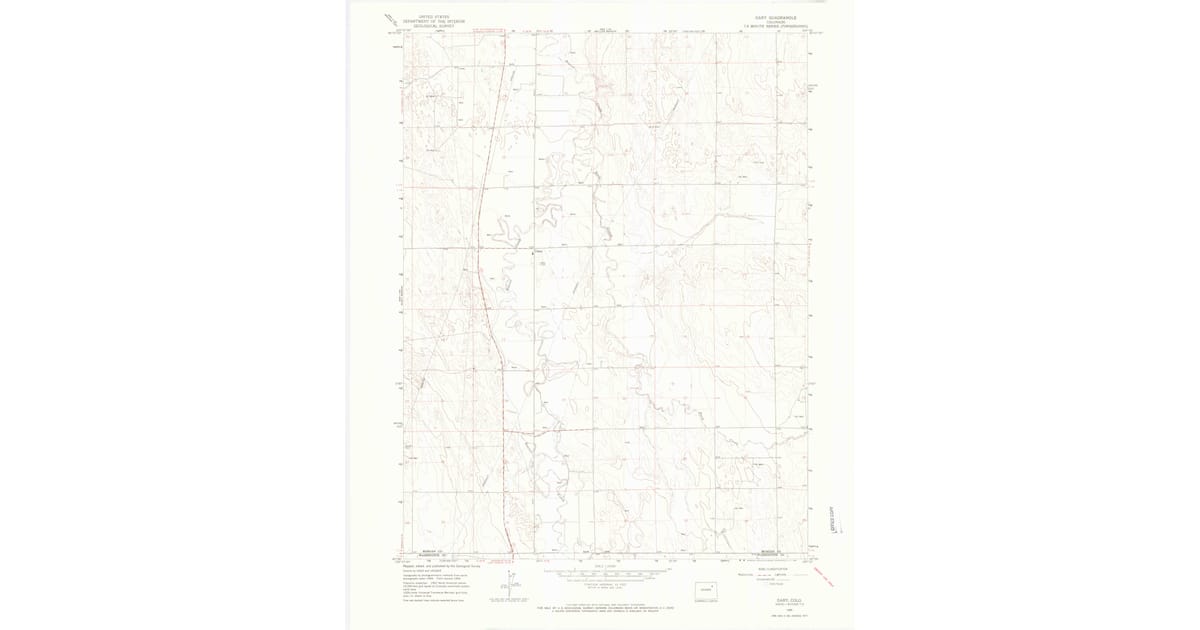 1965 Map of Gary, Morgan County, CO — High-Res | Pastmaps