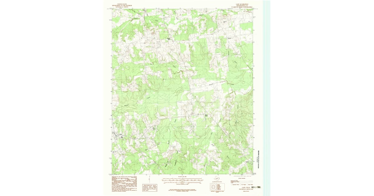 1980s Maps of Carthage, TX | Pastmaps