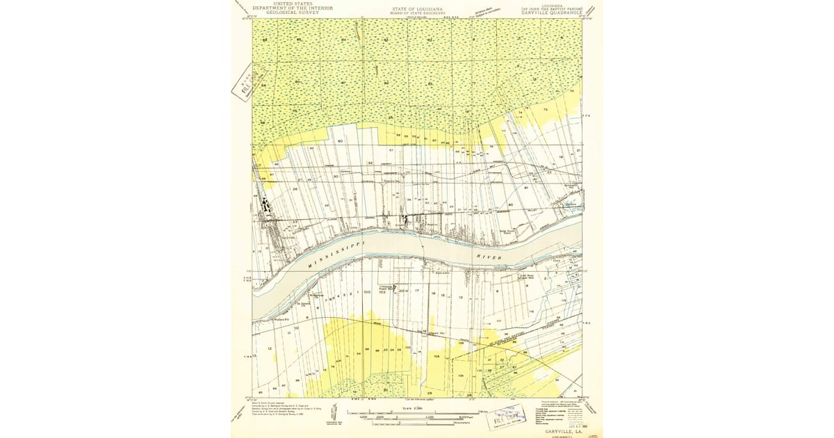 1949 Map of Garyville, LA — High-Res | Pastmaps