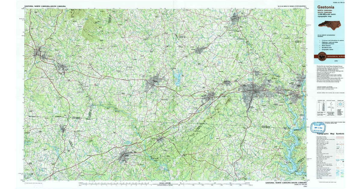 1990s Maps of Charlotte, NC | Pastmaps
