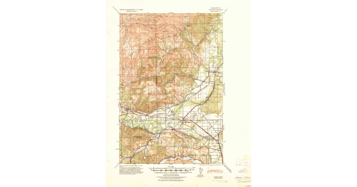 Old Maps of Gate, WA | Pastmaps