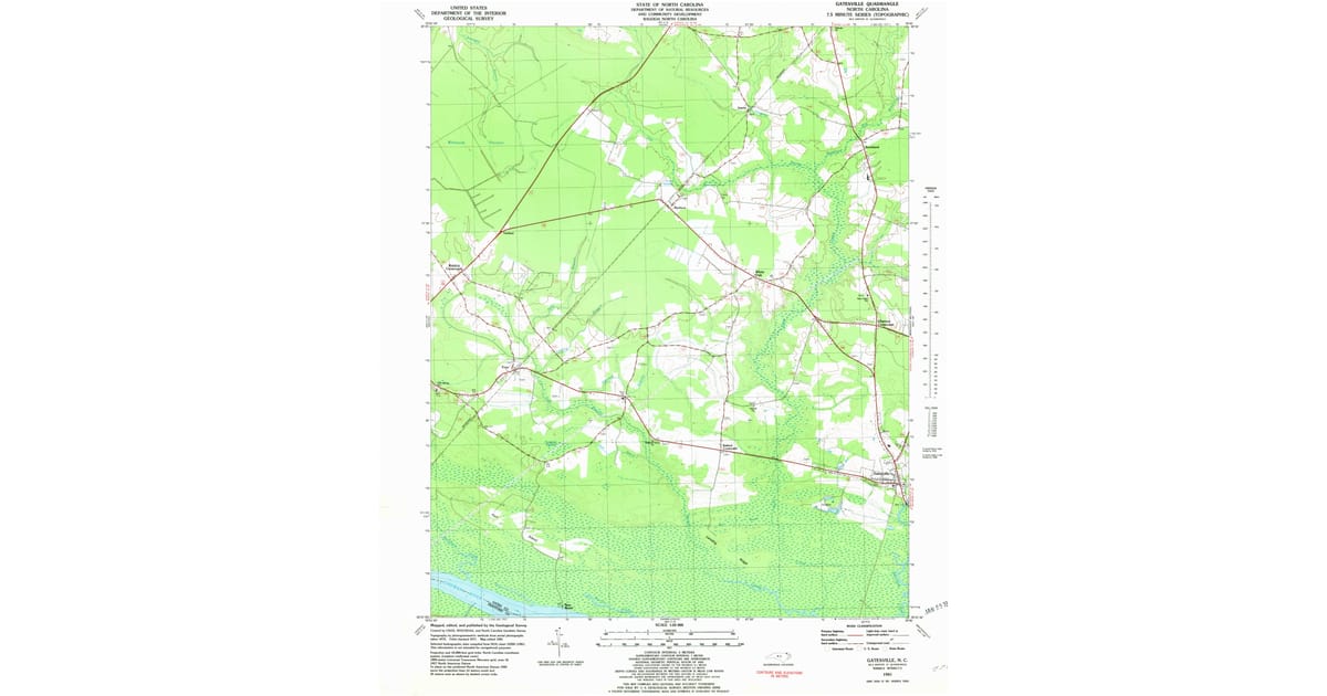 1980s Maps of Eure, NC | Pastmaps