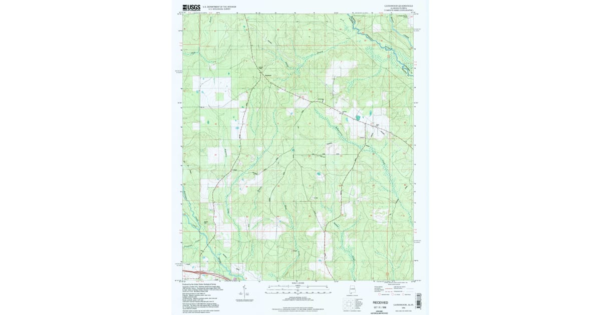 1994 Map of Gateswood, Baldwin County, AL — High-Res | Pastmaps