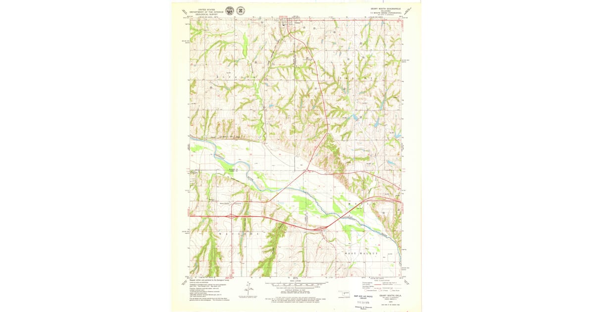 1979 Map of Geary South, Canadian County, OK — High-Res | Pastmaps