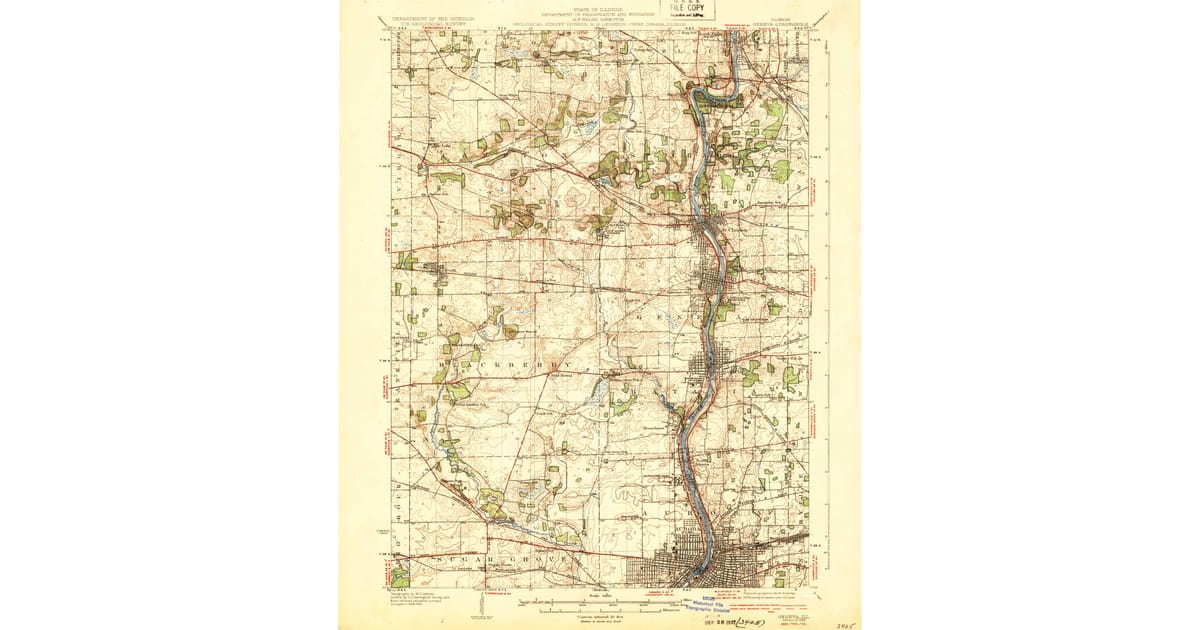 Old Maps of St. Charles Township, IL for Genealogy | Pastmaps