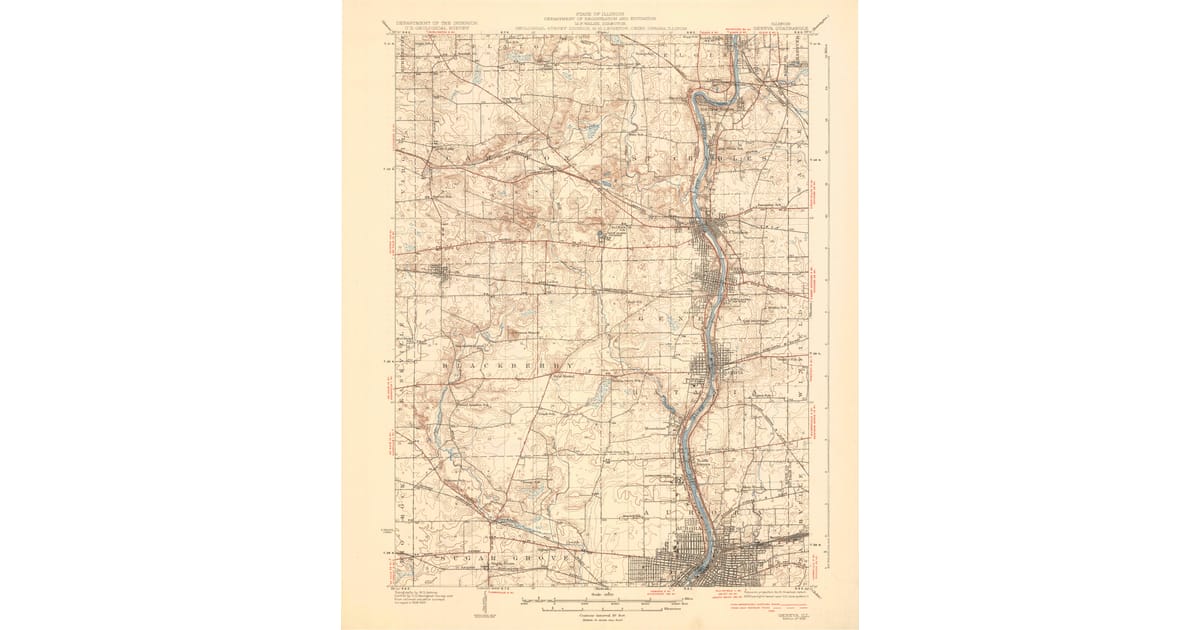 Old Maps of Batavia, IL for Genealogy | Pastmaps