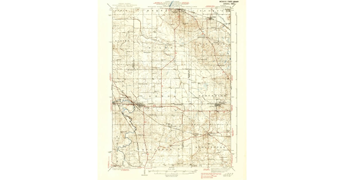 Old Maps of Genoa, IL | Pastmaps