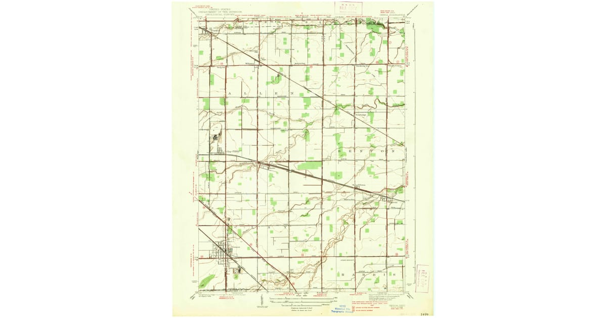 1938 Map of Genoa, OH — High-Res | Pastmaps