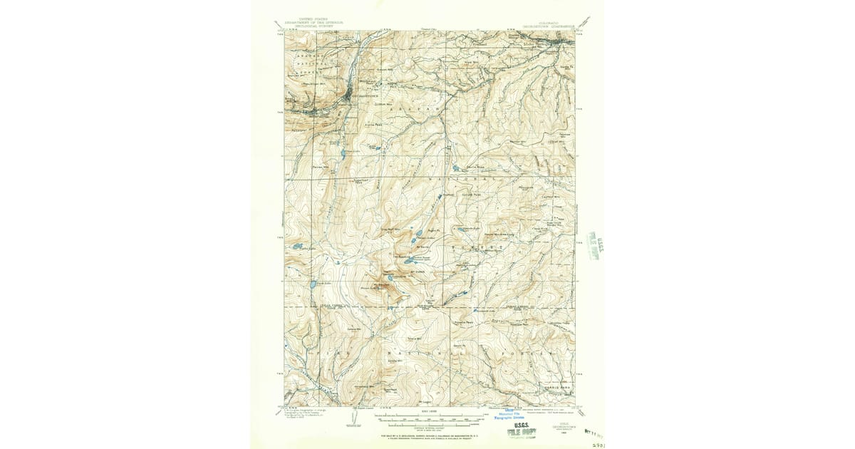 1900s (20th Century) Maps of Clear Creek County, CO | Pastmaps