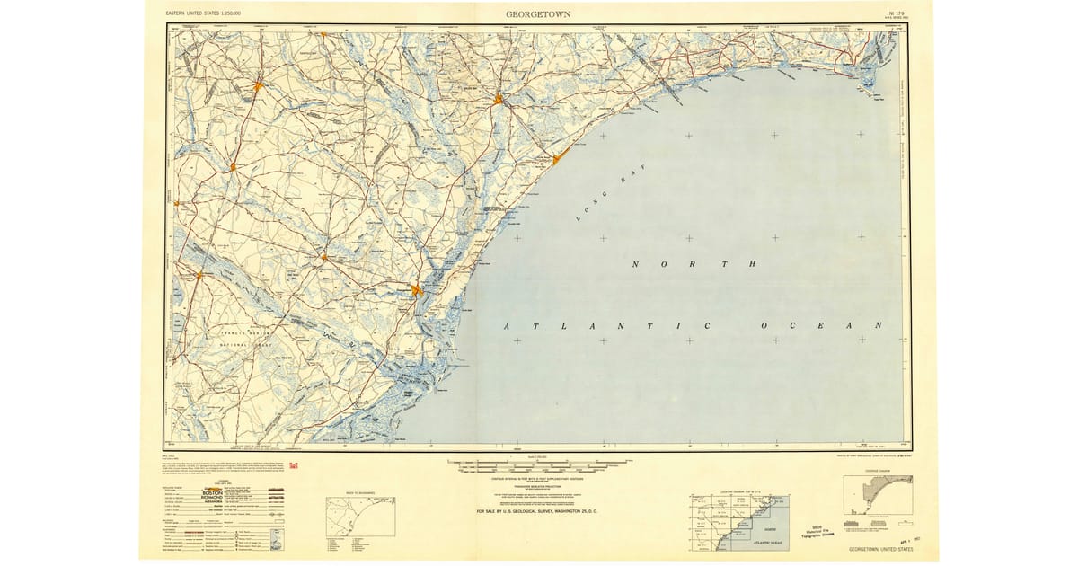 1949 Map of Georgetown, SC — High-Res | Pastmaps
