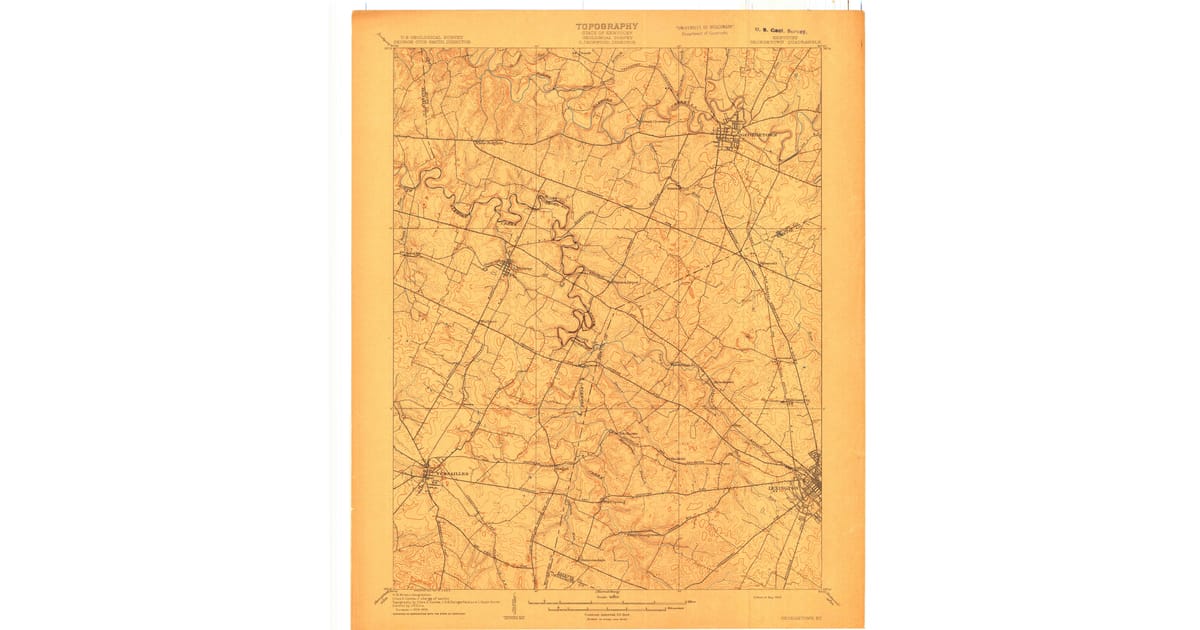 1908 Map of Georgetown, KY — High-Res | Pastmaps