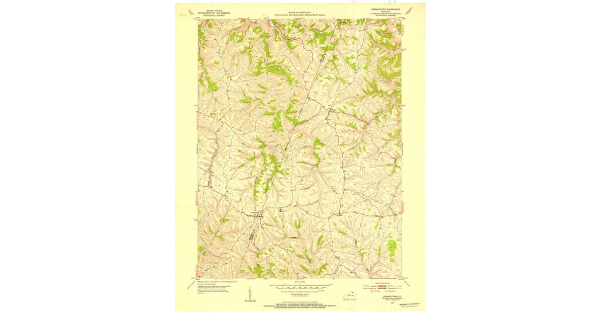 1950s Maps of Bracken County, KY | Pastmaps