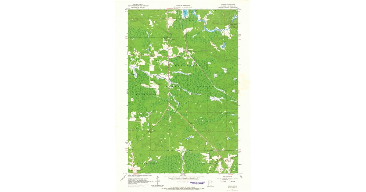 1964 Map of Gheen, St. Louis County, MN — High-Res | Pastmaps