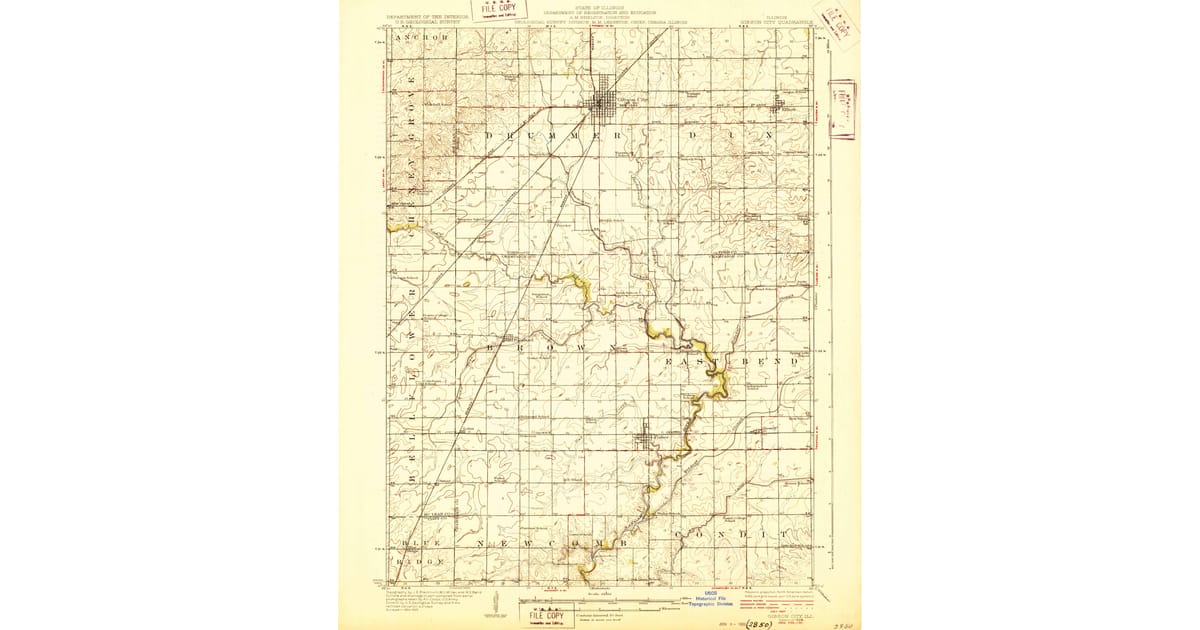 1920s Maps of Fisher, IL | Pastmaps