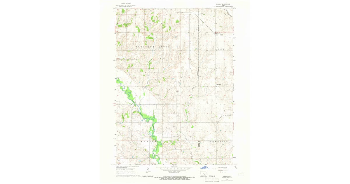 1965 Map of Gibson, IA — High-Res | Pastmaps