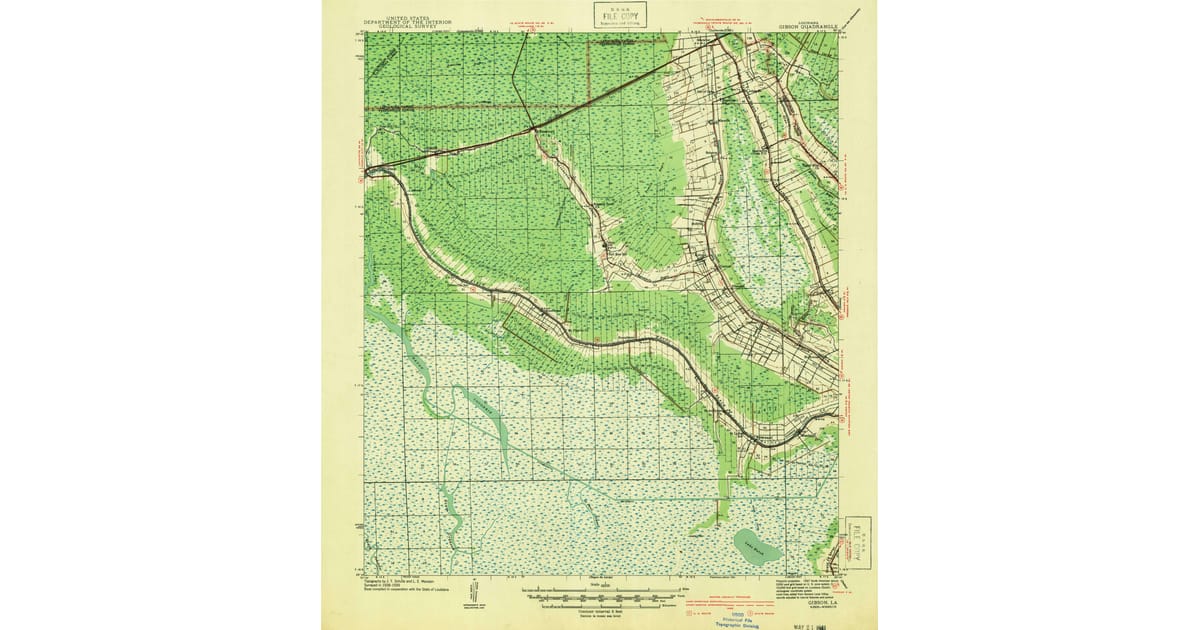 1940s Maps of Ellsworth, LA | Pastmaps