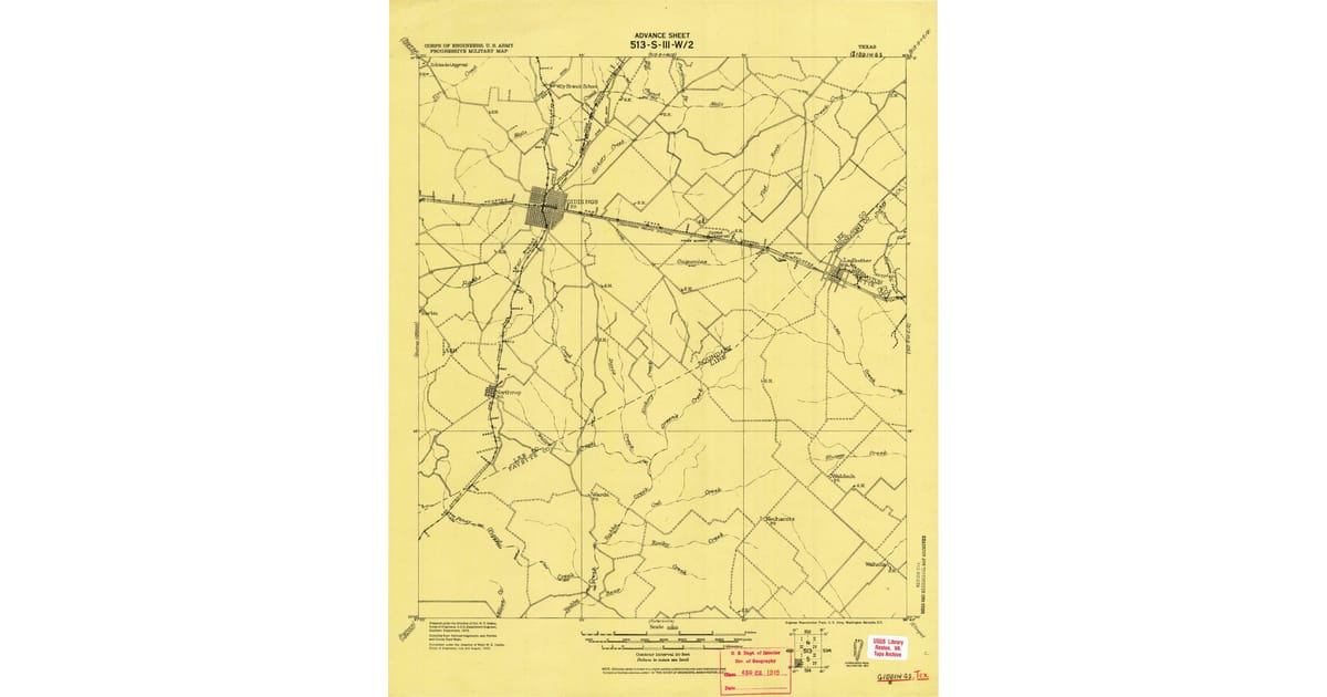 Old Maps of Ledbetter, TX | Pastmaps