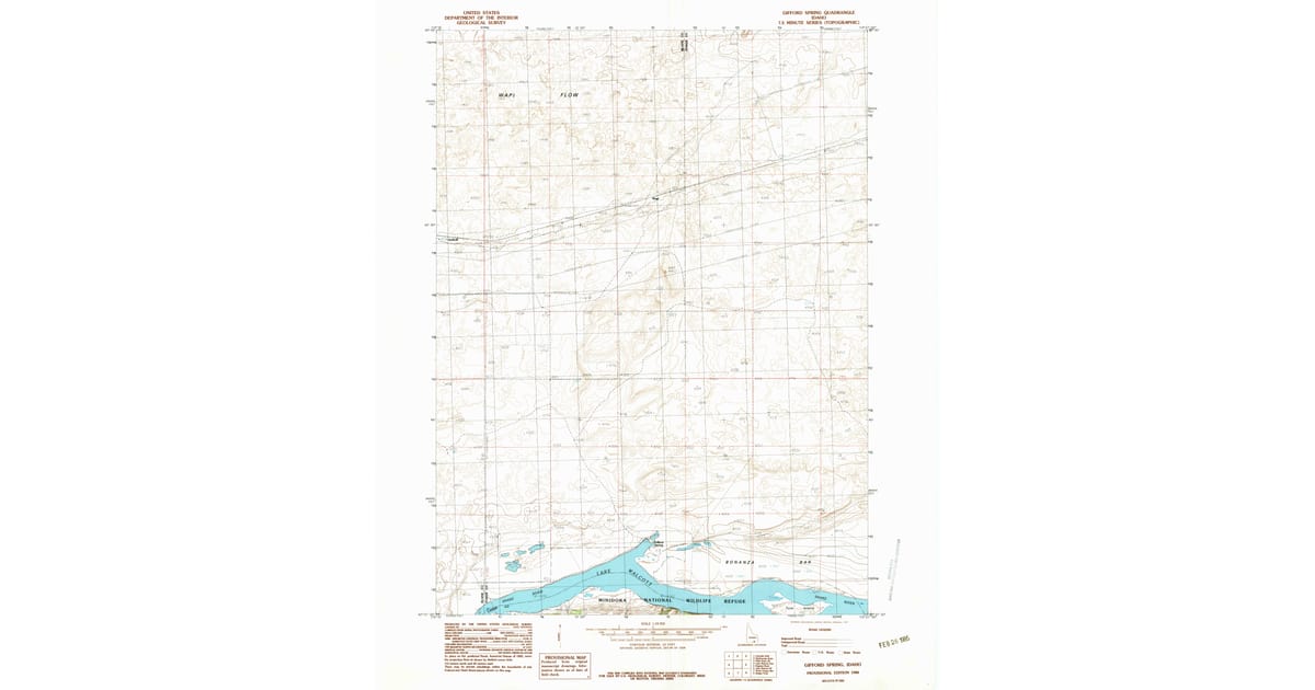 1984 Map of Gifford Spring, Power County, ID — High-Res | Pastmaps