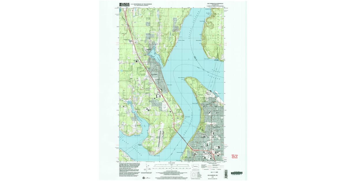 1997 Map of Gig Harbor, WA — High-Res | Pastmaps