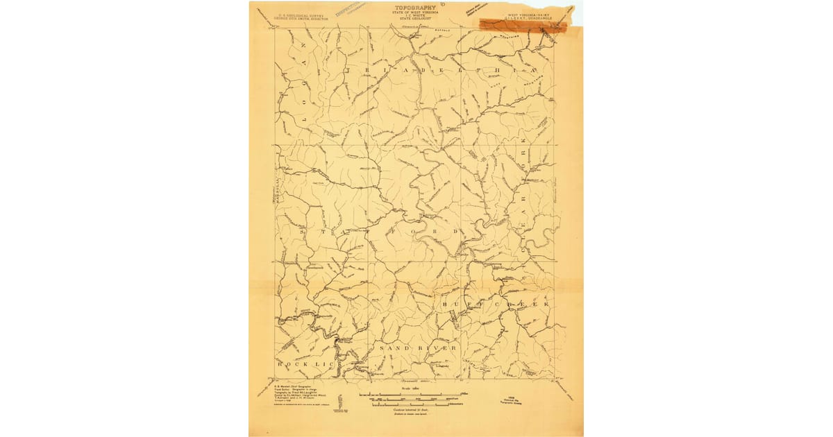 1900-1909 Maps of Sarah Ann, WV | Pastmaps