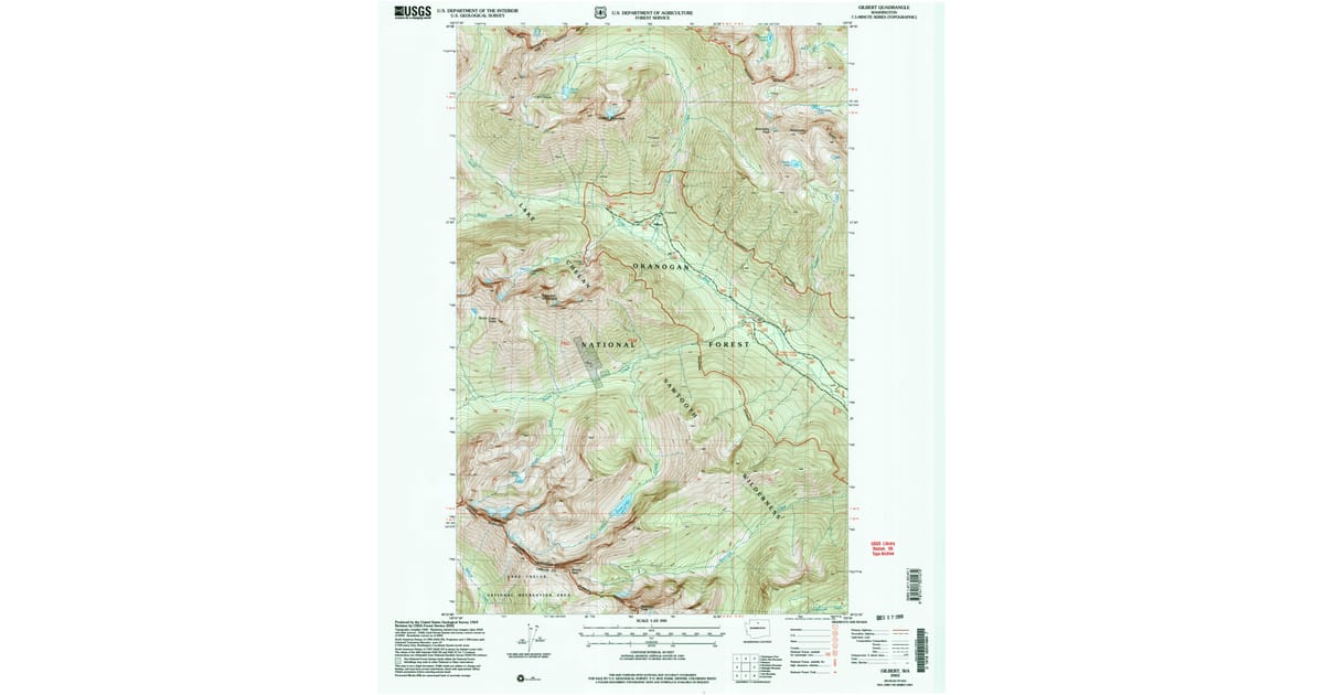 2002 Map of Gilbert, Okanogan County, WA — High-Res | Pastmaps