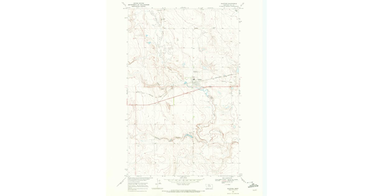 1969 Map of Gildford, MT — High-Res | Pastmaps